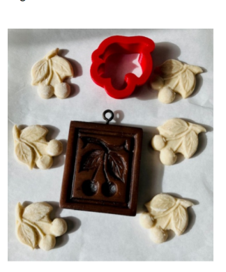 New for 2026! Cookie Cutter: Cherries – Springerle Emporium