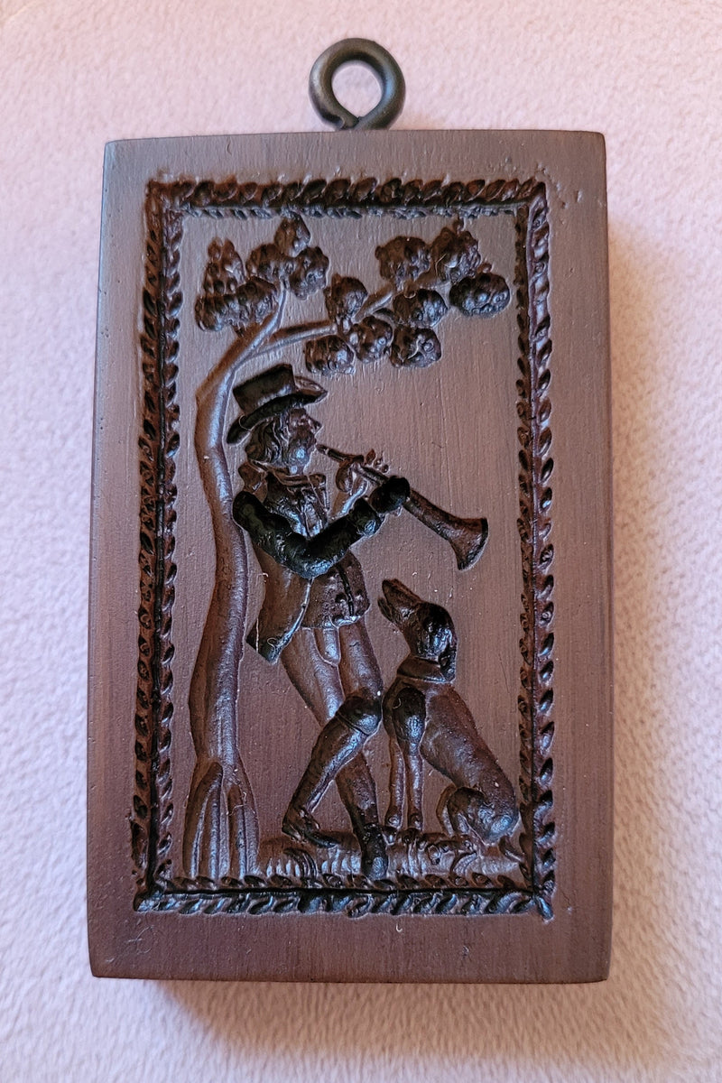 NEW for 2025! Duet Under a Tree: A Man and His Dog Springerle Cookie M ...