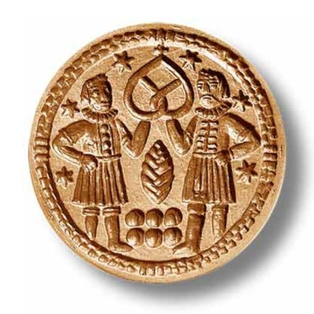 Strasburg Baker's Guild Symbol: Bakers Holding Pretzel Springerle Cook ...